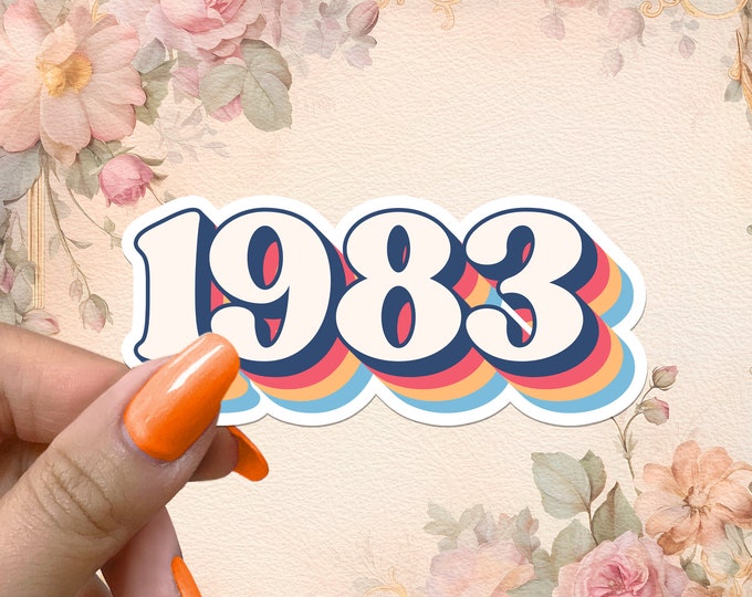 83 Vintage 1983 Retro Vinyl Decal Stickers - Etsy