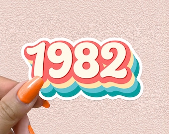82 Vintage 1982 Retro Vinyl Decal Stickers - Etsy
