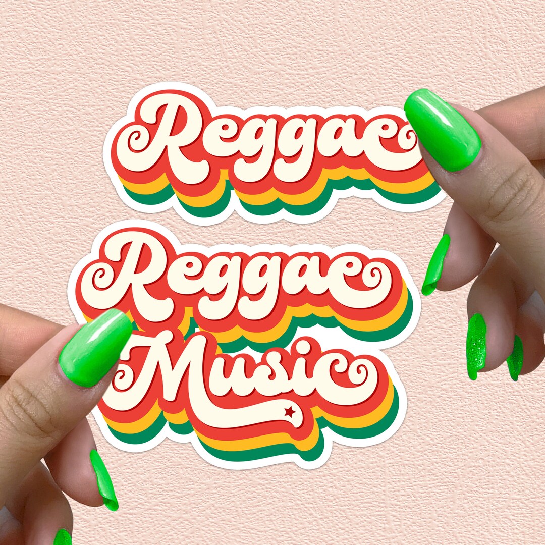 Reggae Sticker Jamaica Music Musical Waterproof Vinyl Stickers Musician ...