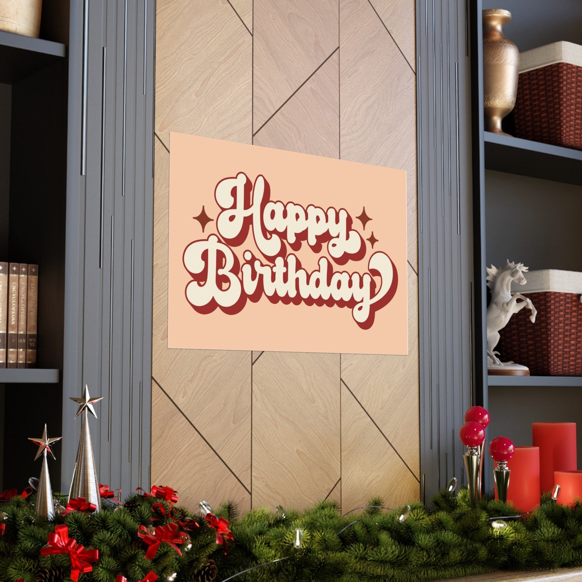 Custom Happy Birthday Poster: Personalized Party Wall Art - Etsy