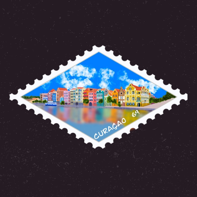 Netherlands Stamp Sticker - Etsy