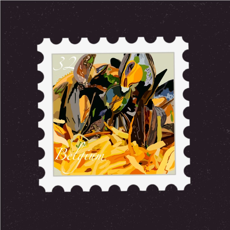 Belgium Travel Stamp Sticker | Western Europe, Brussels, Flanders ...