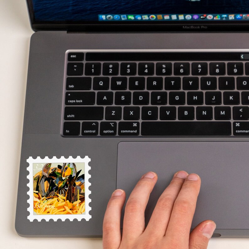 Belgium Travel Stamp Sticker Western Europe Brussels - Etsy