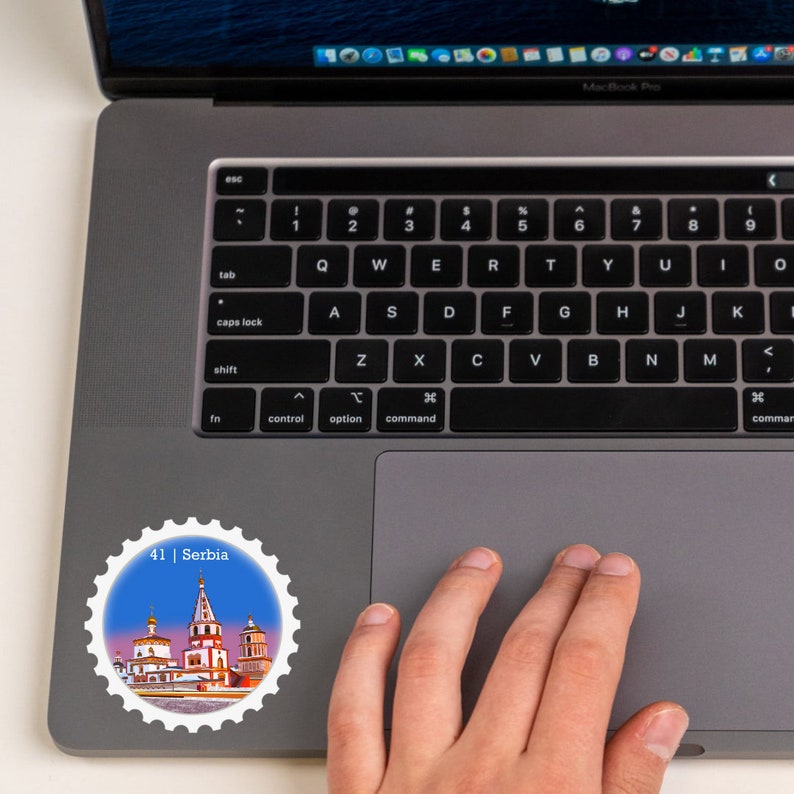 Serbia Travel Stamp Sticker Balkans Belgrade Central and - Etsy