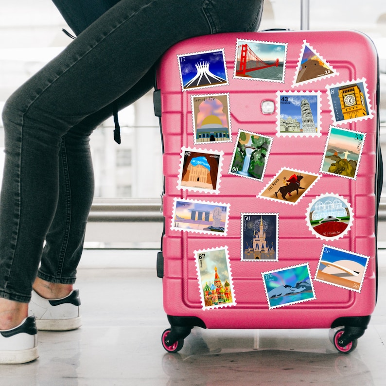 Angola Travel Stamp Sticker Sub-saharan Desert Southern - Etsy