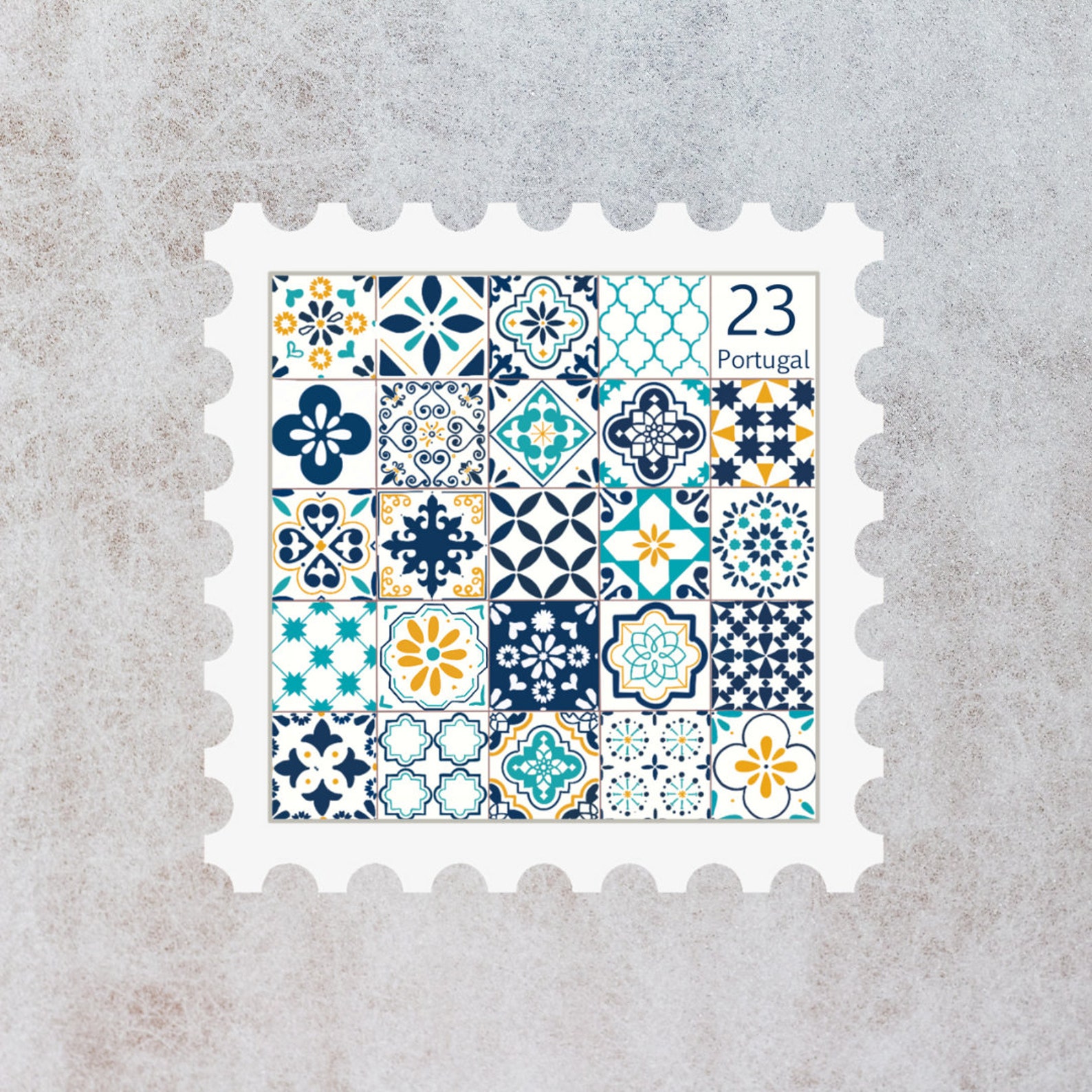 Portugal Travel Stamp Sticker Lisbon Sintra Madeira | Etsy