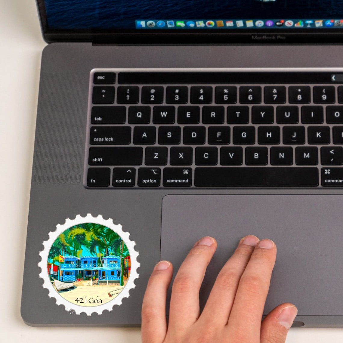 India Goa Travel Stamp Sticker India Islands Beach Villas - Etsy