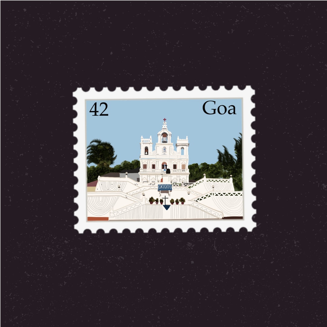 India Goa Travel Stamp Sticker India Islands Beach Villas - Etsy