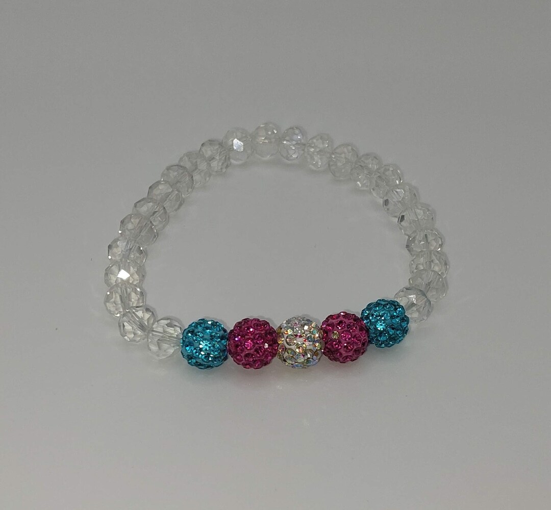 Transgender Pride Flag Sparkly Bracelet - Etsy