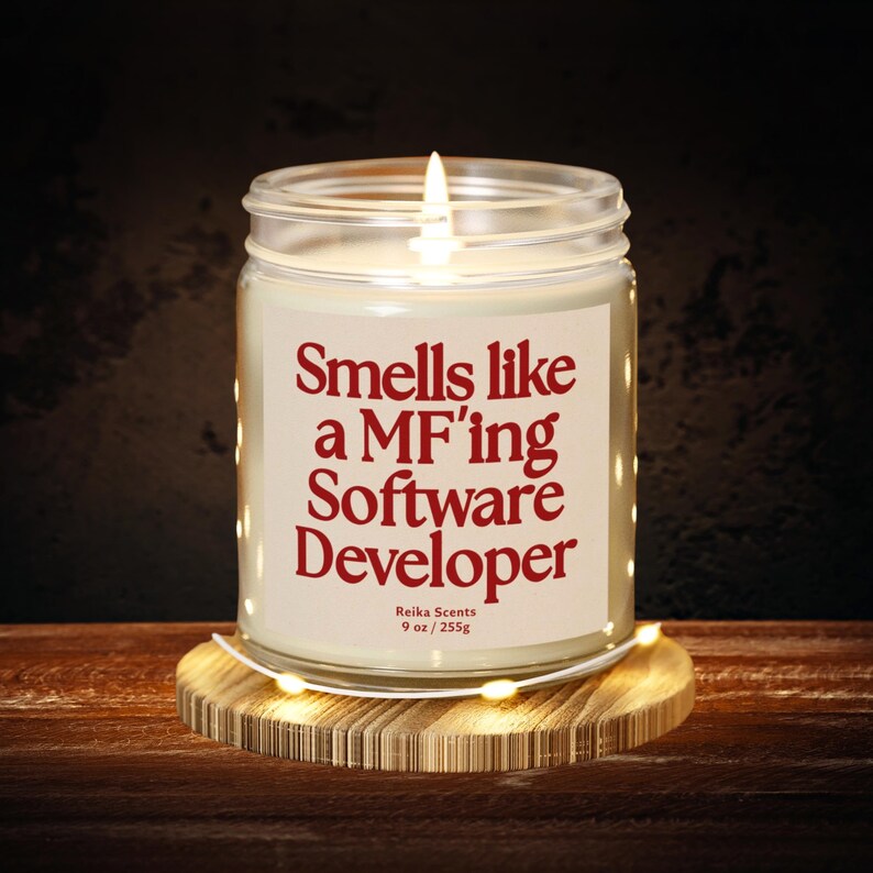 Smells Like A Mf'ing Software Developer Candle, Graduation Gifts for ...