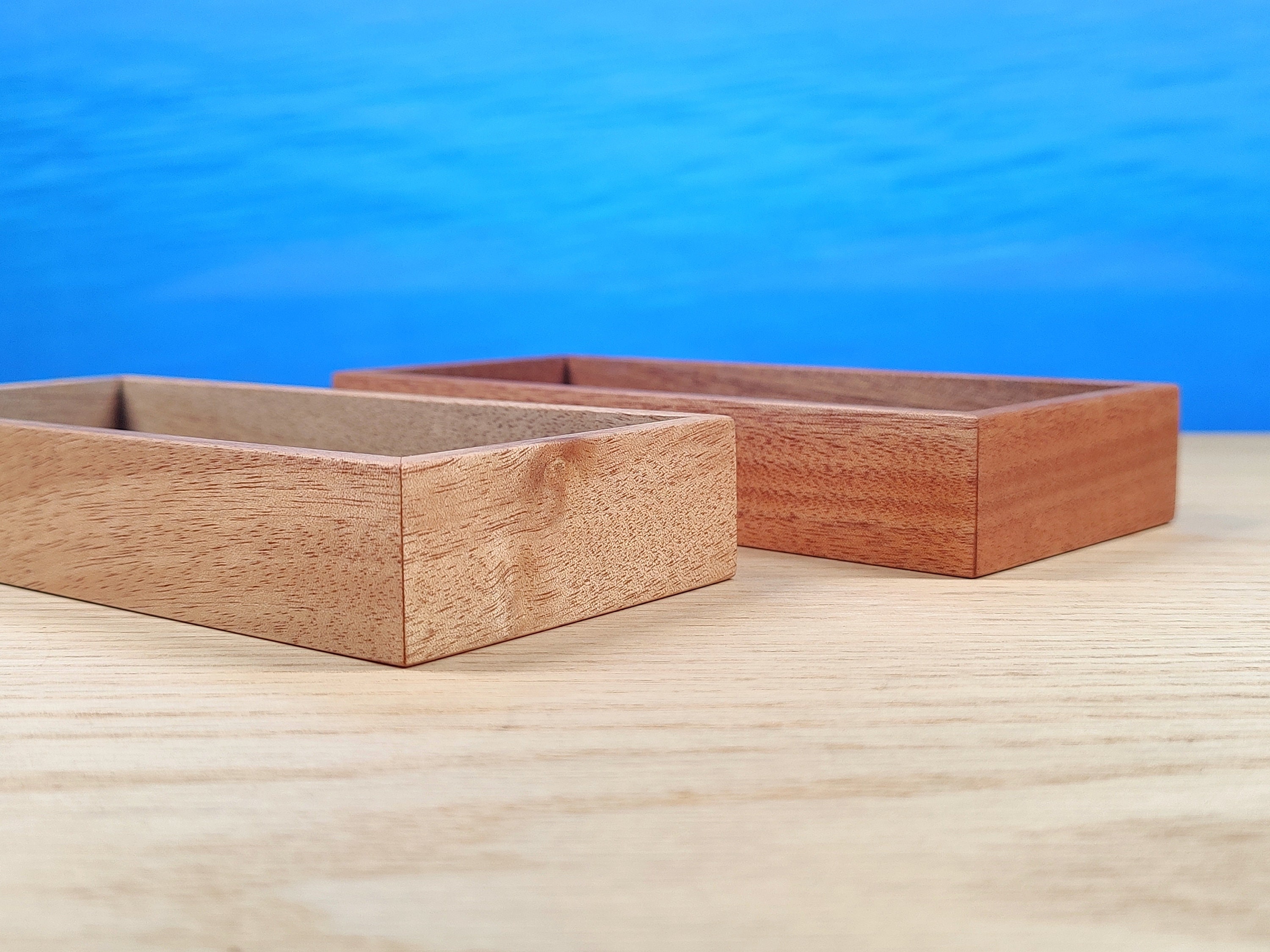 Timber Key Organiser in Okoume Hardwood and Velvet — Maguire's Woodworks