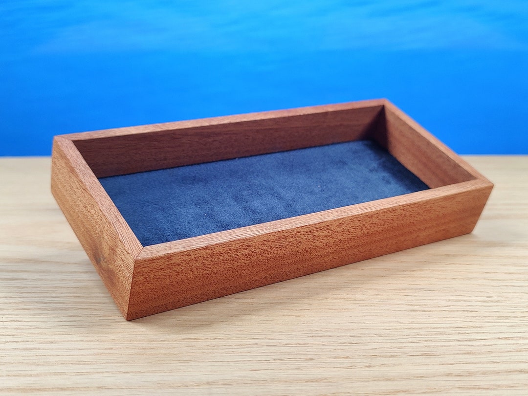 Handmade Key Organiser Wooden Keys Tray Front Door Caddy Hardwood Box ...