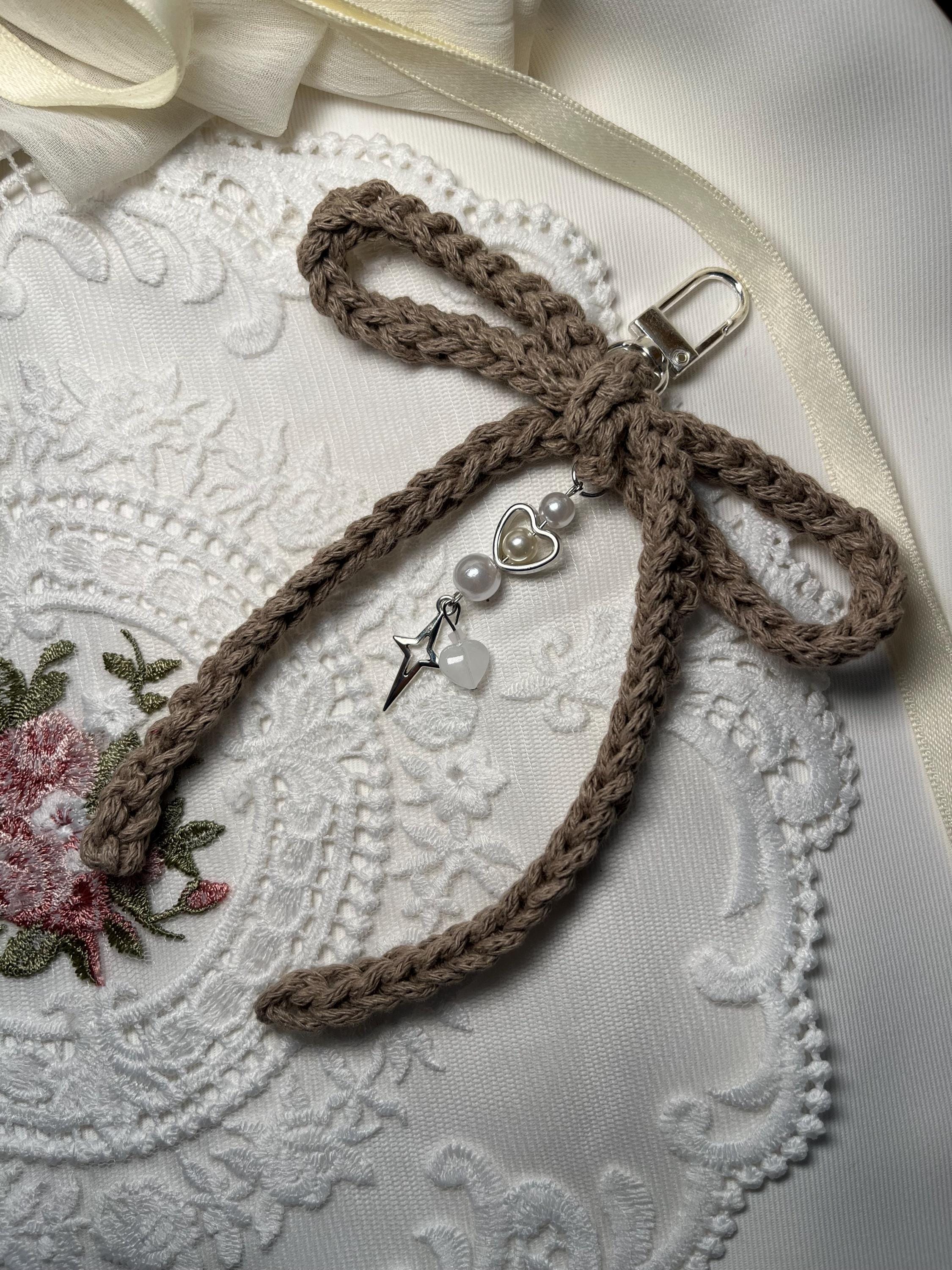 Crochet Bow Bag Charms - Etsy