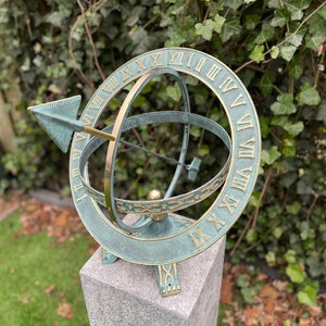 Bronze Sundial Ring Garden Statue Garden Decoration 42x40x50cm 6.3kg - Etsy