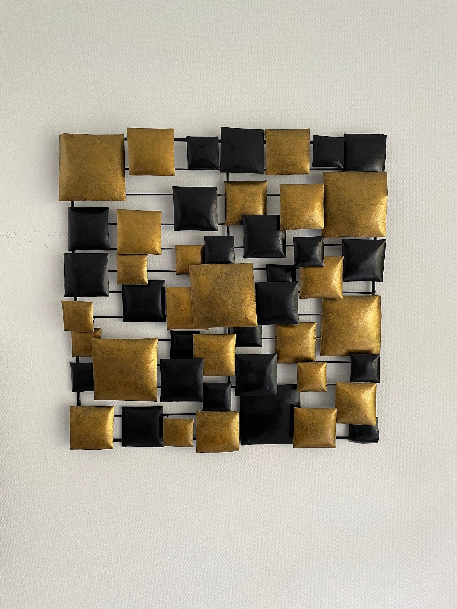 Painting 3D Metal BLACK GOLD DECO 70 X70 Cm - Etsy