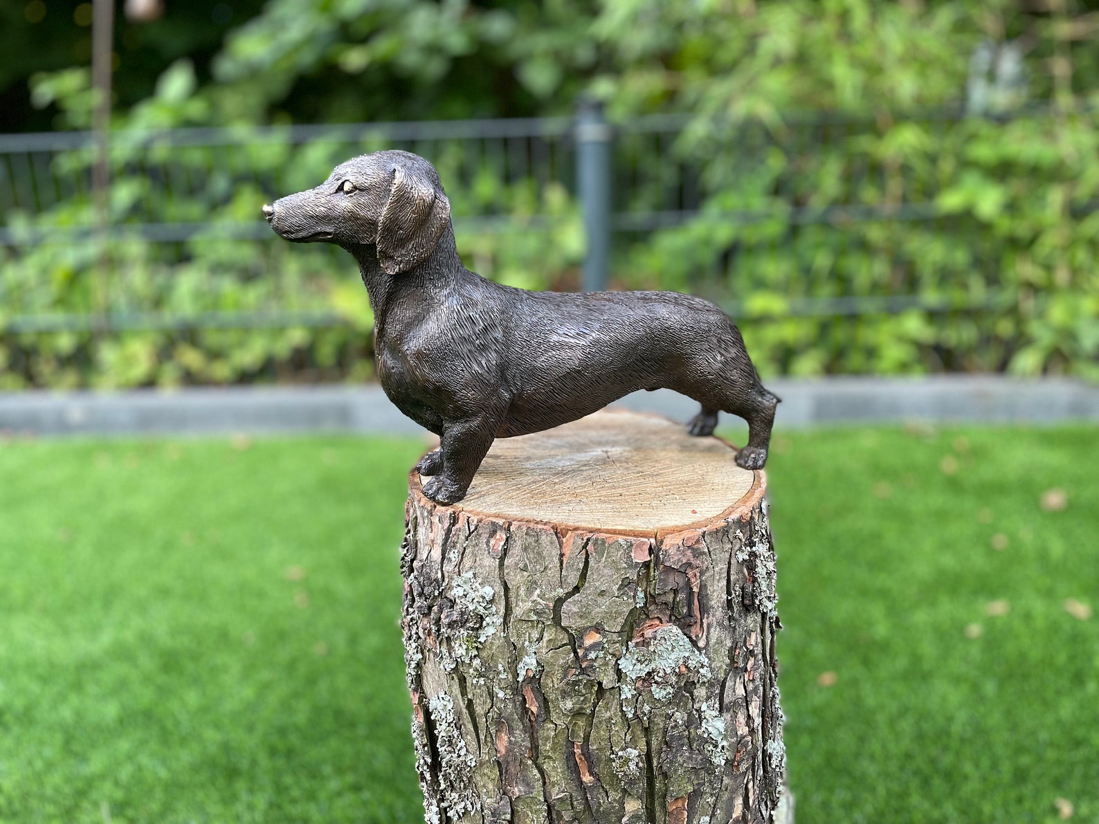 Bronze Dog Dachshund Sculpture Interior Office - Etsy