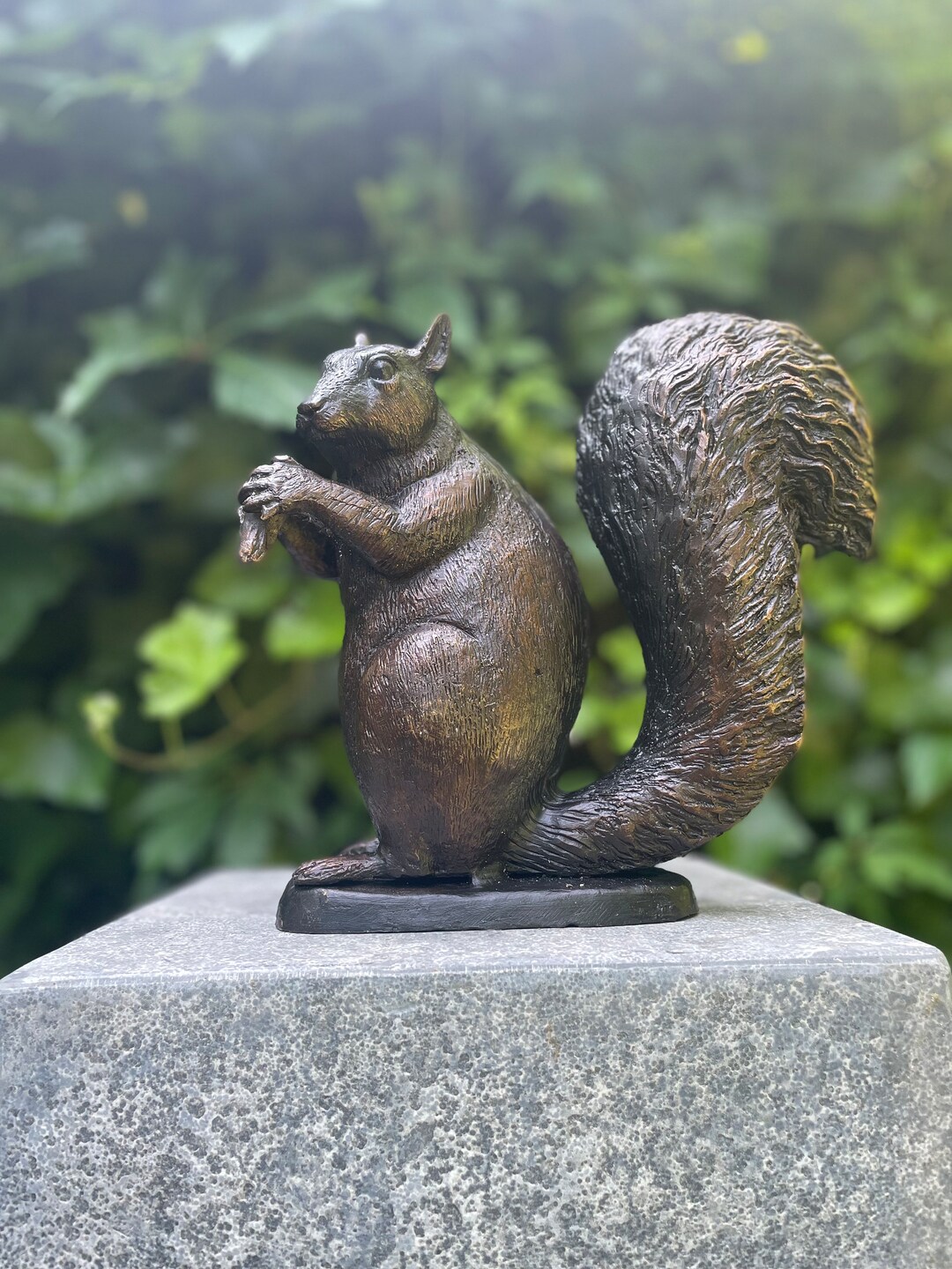 Bronze Squirrel Garden Statue Garden Decoration Office Garden Sculpture ...