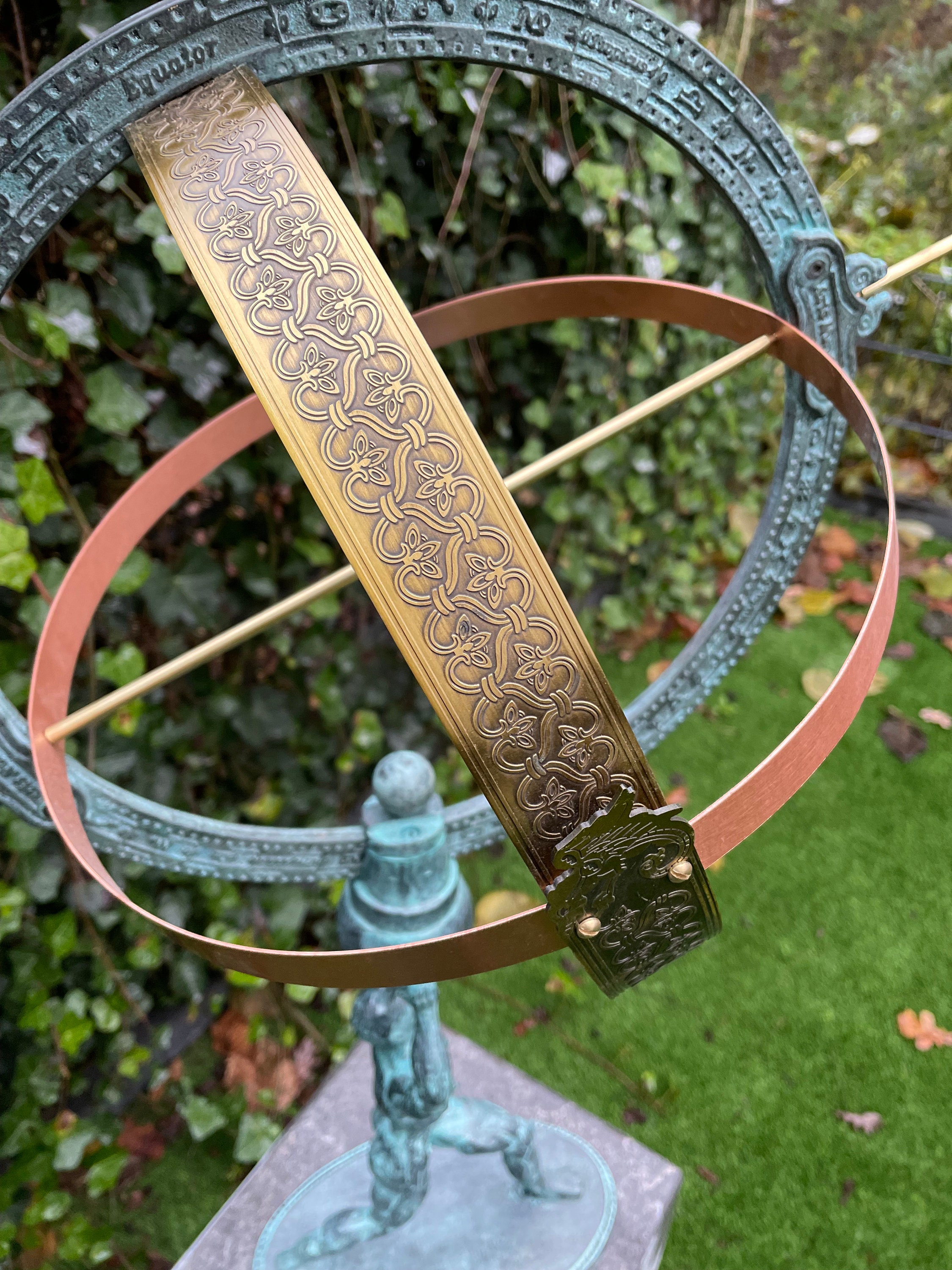 Bronze Sundial Garden Statue Garden Decoration - Etsy UK