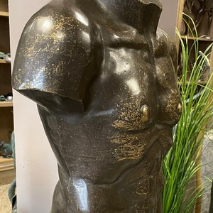 Bronze Man Torso Garden Statue Garden Decoration Office Garden ...