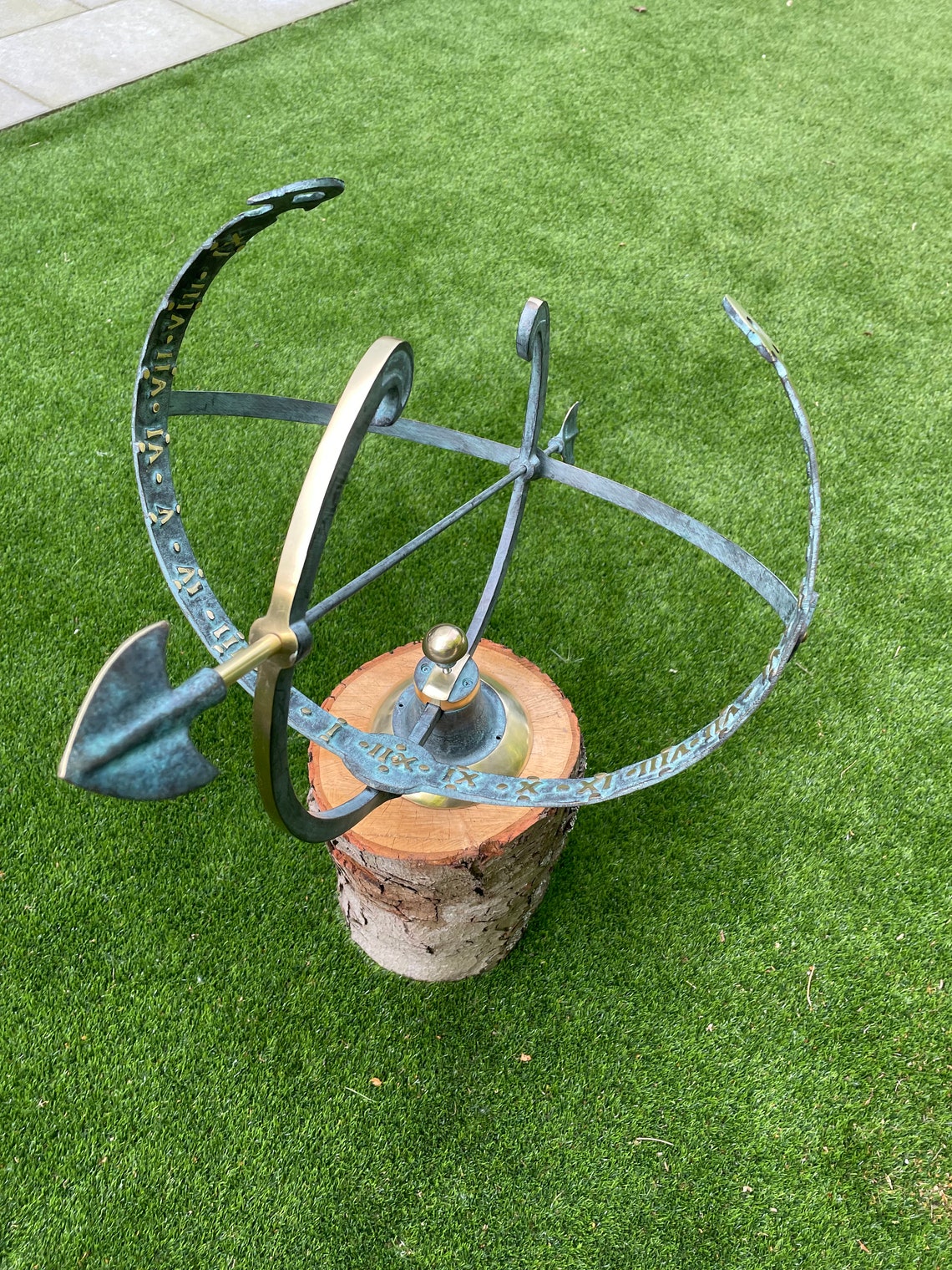 Bronze Sundial Garden Statues Bronze Statue 45x55x40cm - Etsy