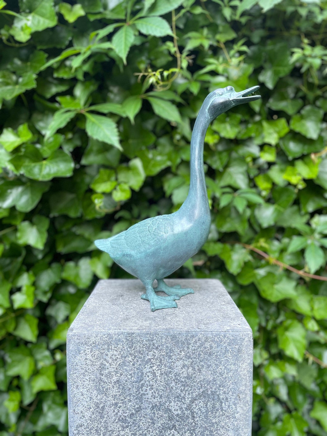 Bronze Goose Sculpture Majestic Elegance in Art - Etsy