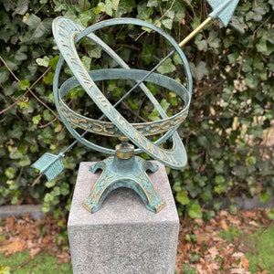 Bronze Sundial Ring Garden Statue Garden Decoration 42x40x50cm 6.3kg - Etsy
