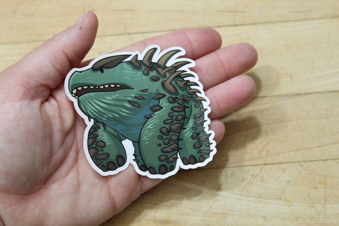Chibi Craterhoof Behemoth Sticker Inspired by Magic Decals - Etsy