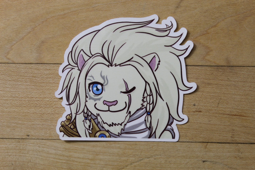 Chibi Ajani Peeker Sticker Laptops, Journals, Deckboxes and More ...