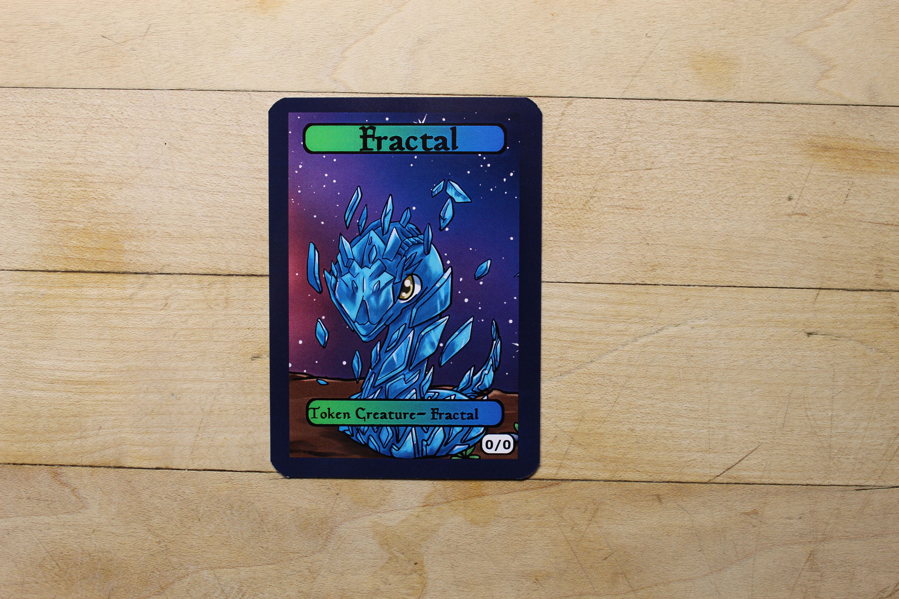 0/0 Fractal Chibi-styled Singles Tokens Mtg Inspired Perfect - Etsy