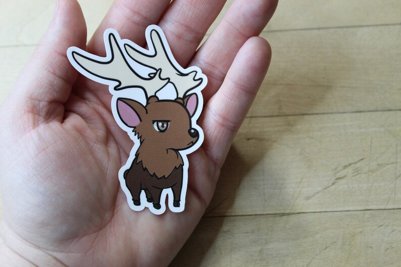 Chibi Elk Sticker Inspired by Magic the Gathering Decals | Etsy