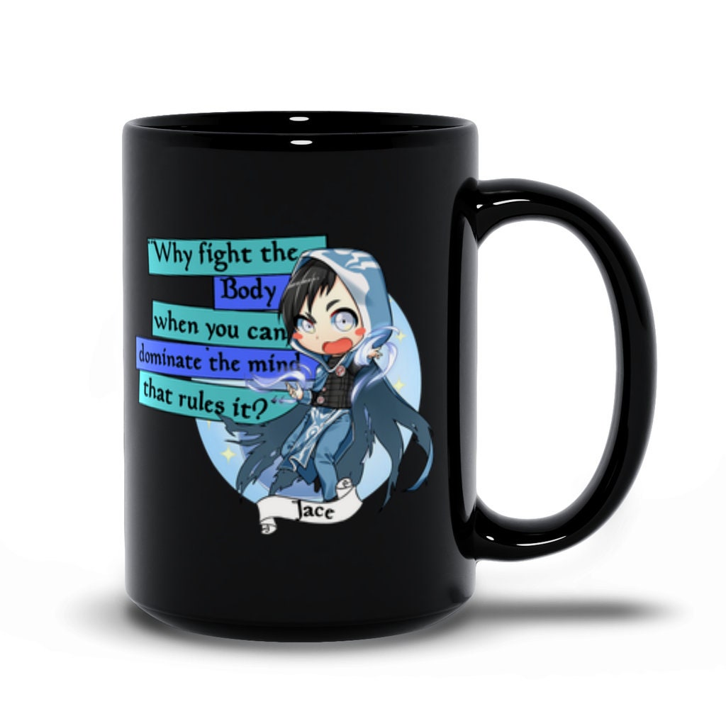 Chibi Jace Mtg Inspired Black Mugs Perfect Gift for Fans of - Etsy