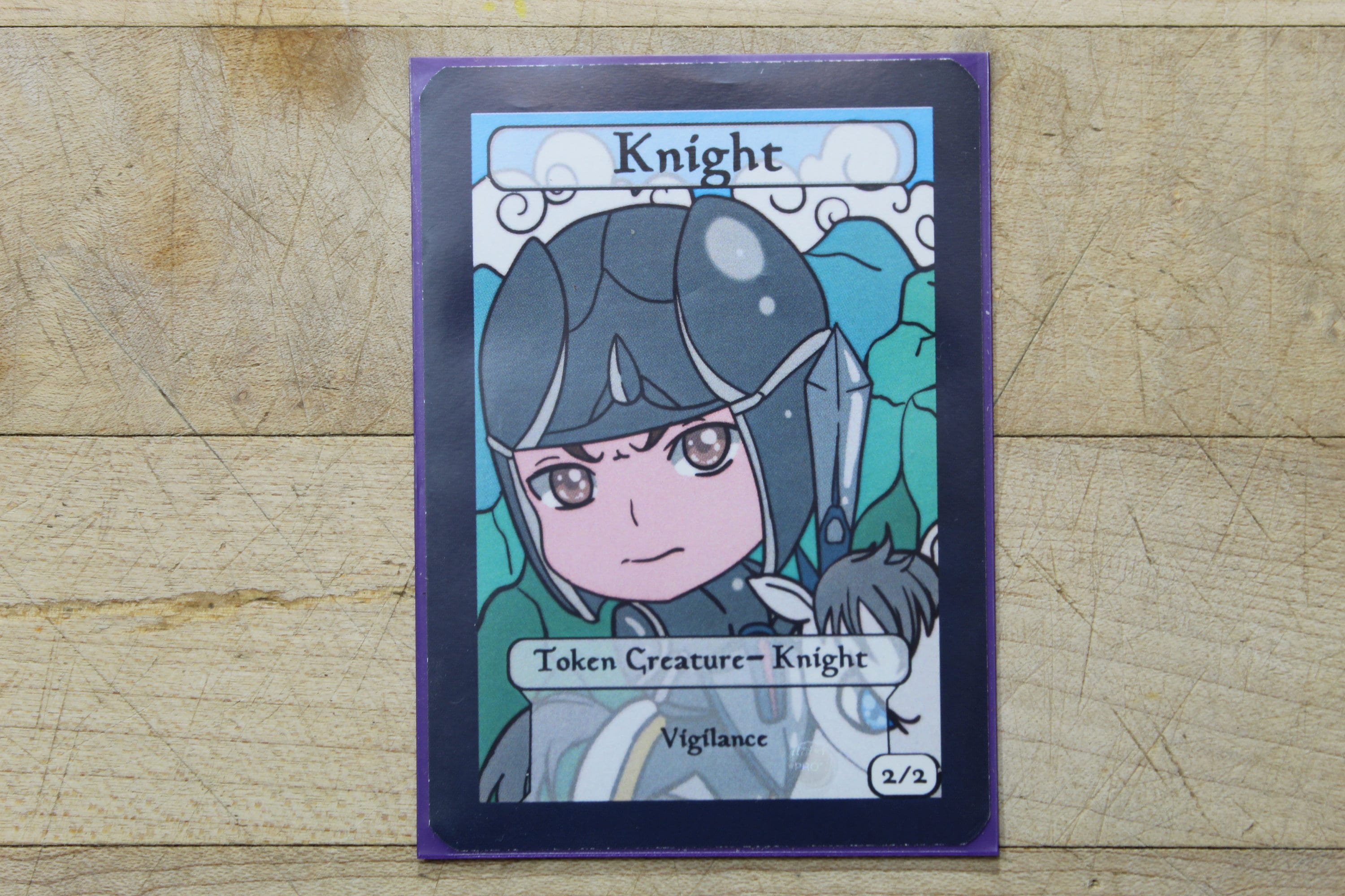 Knight Tokens Chibi-styled m-21 Mtg Inspired | Etsy