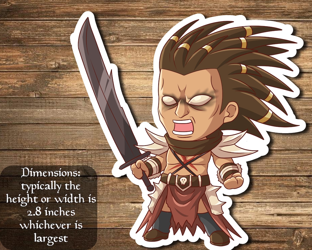 Kresh the Bloodbraided Sticker- Perfect for Deck Boxes, Laptops ...