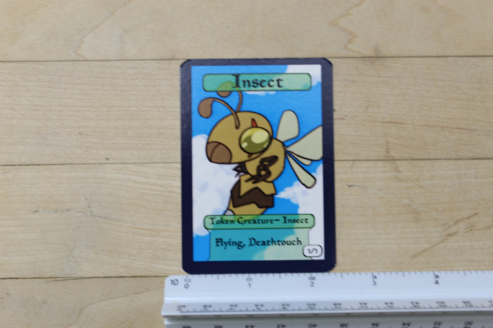 1/1 Flying Deathtouch Insect Token Singles Alter Art | Etsy