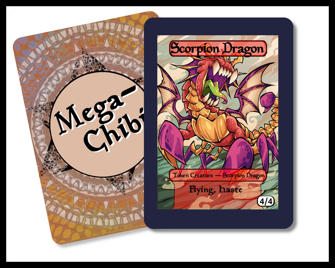 Scorpion Dragon 4-4 Ability -creature Token- TCG Standard Size for ...