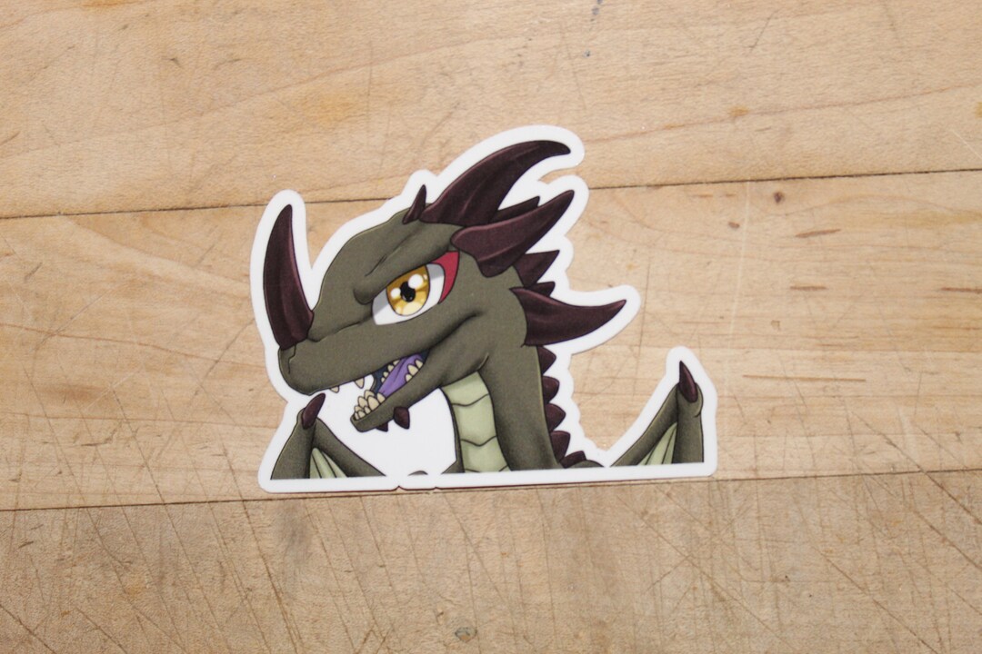The Ur Dragon Peeker Sticker - Decals Perfect for Deck Boxes, S ...