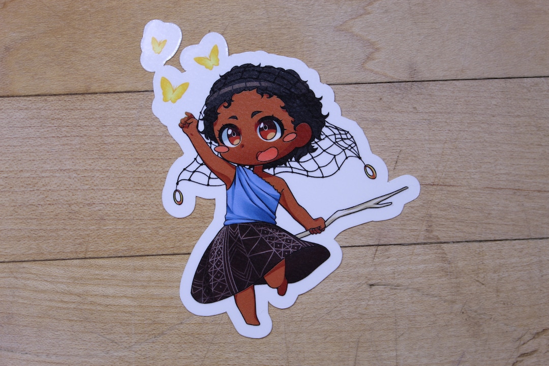Chibi Aminatou Sticker for Deck Boxes, S, Laptops, Journals, Planners ...