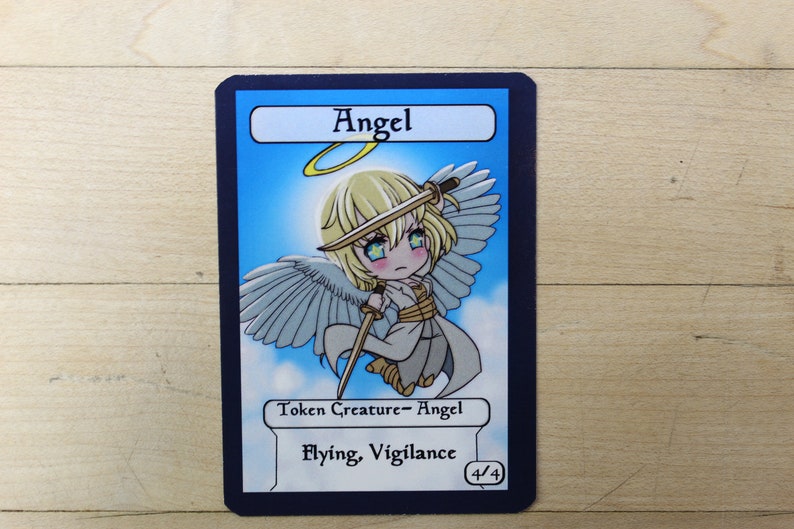 4/4 Flying Vigilance Angel Token Singles Alter Art, Edh,standard ...