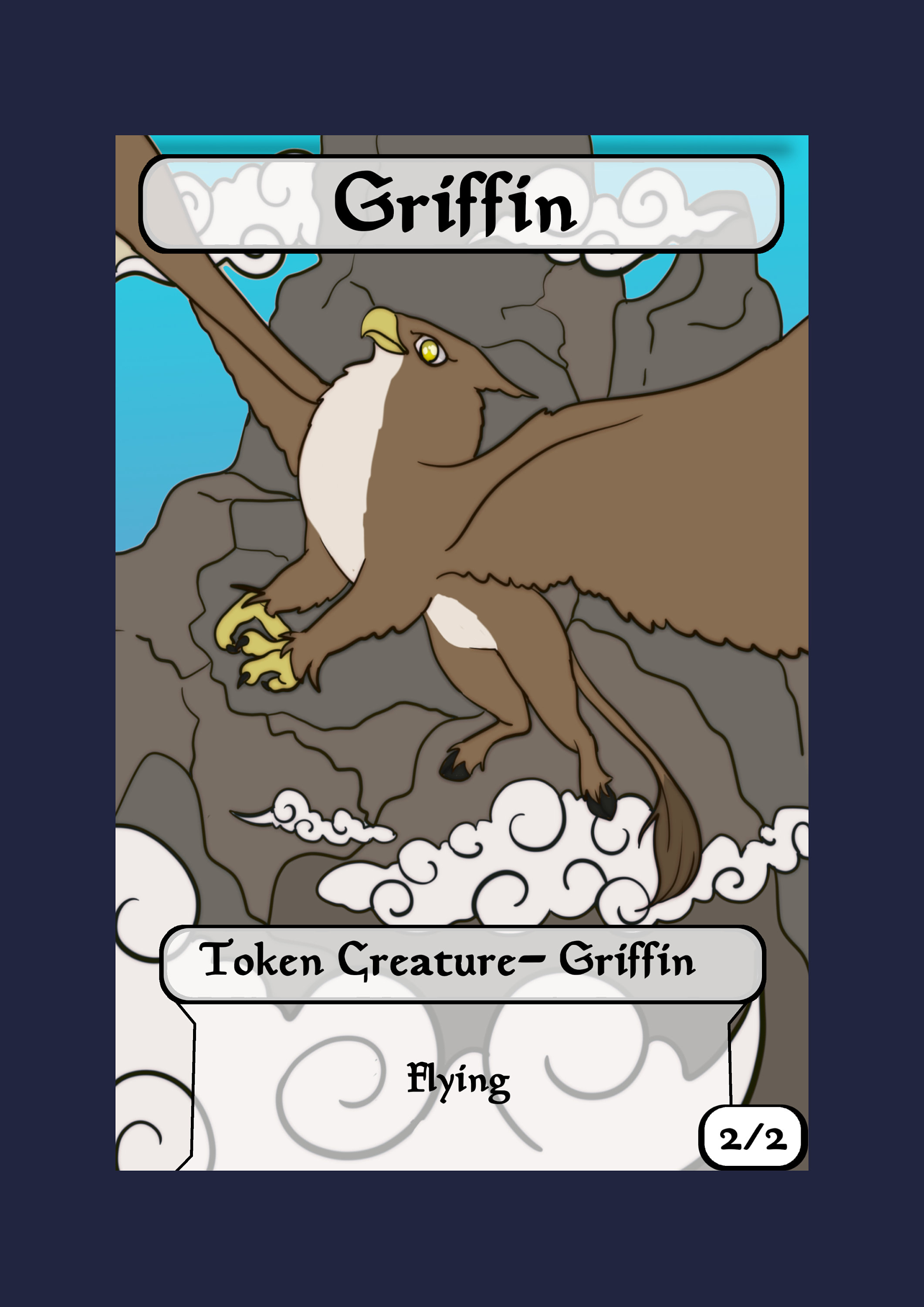 2/2 Griffin Chibi-Styled Tokens M-21 Mtg | Etsy