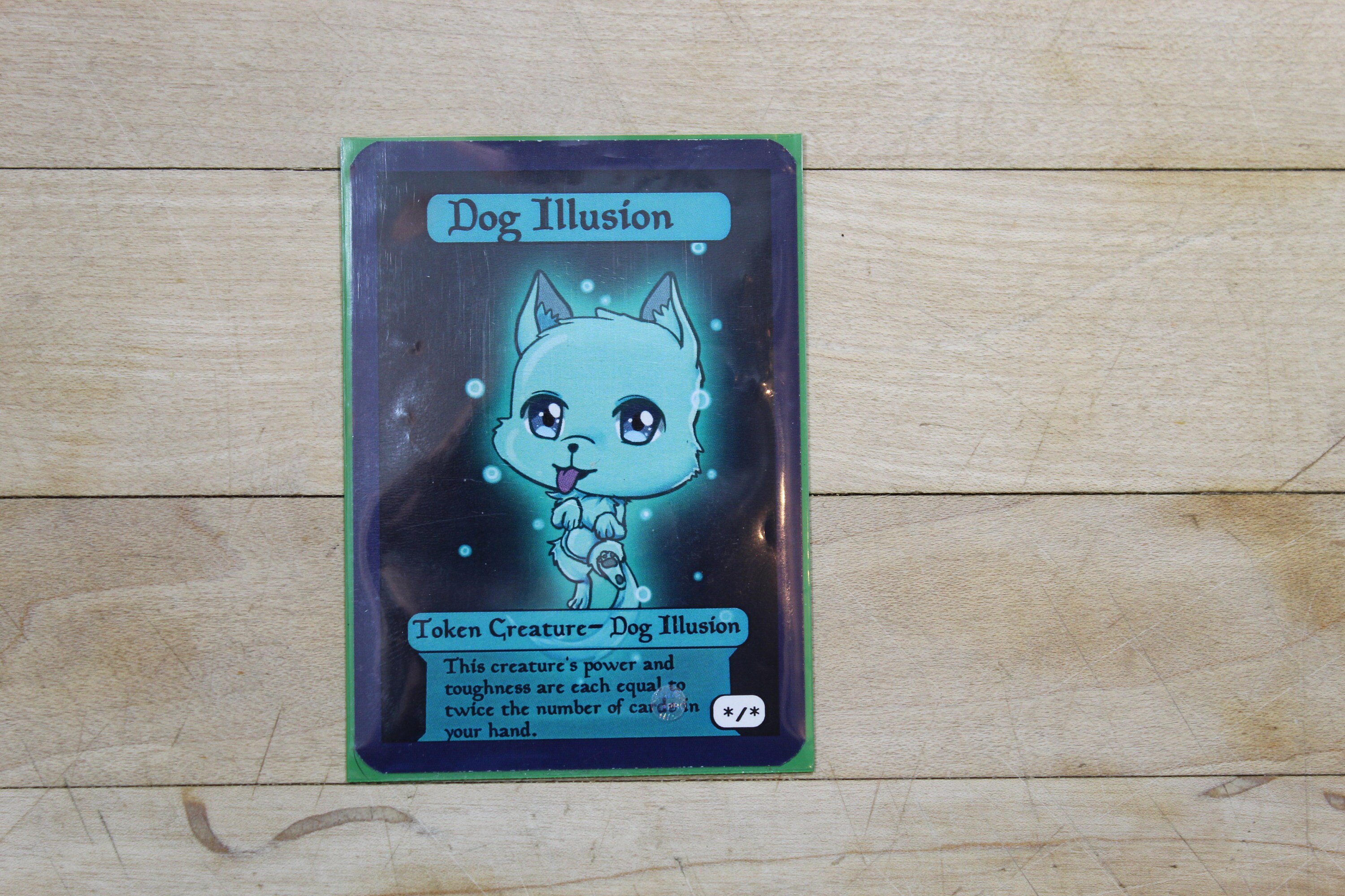Dog Illusion Chibi-styled Singles Tokens Mtg Inspired Perfect - Etsy