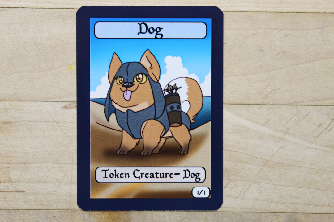 1/1 Dog Tokens Chibi-styled "m-21" Mtg Inspired Singles- Perfect for ...