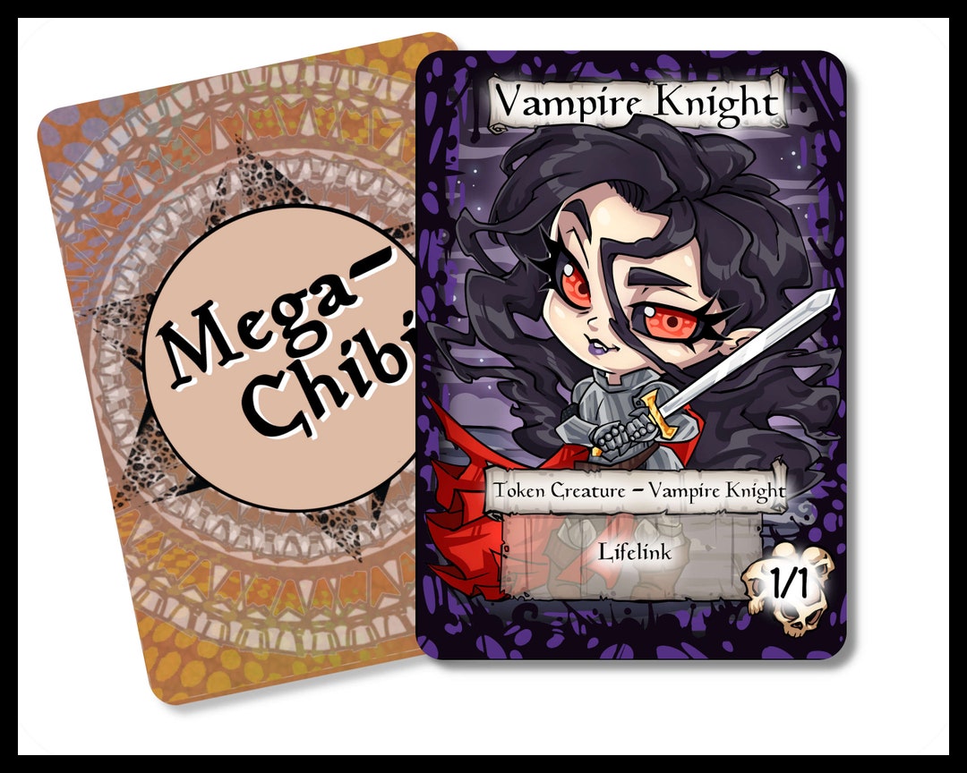Vampire Knight Token- TCG Standard Size for Magic to Represent Your ...