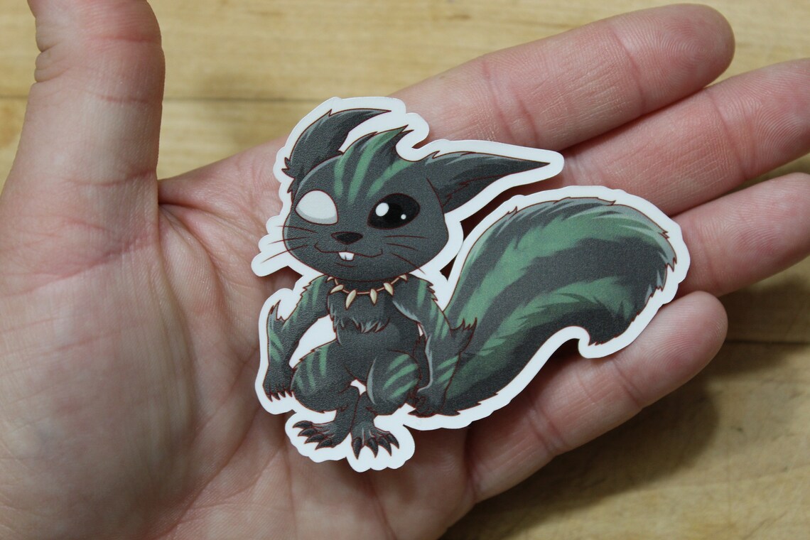 Chibi Chatterfang Squirrel General Sticker Inspired by Decals - Etsy