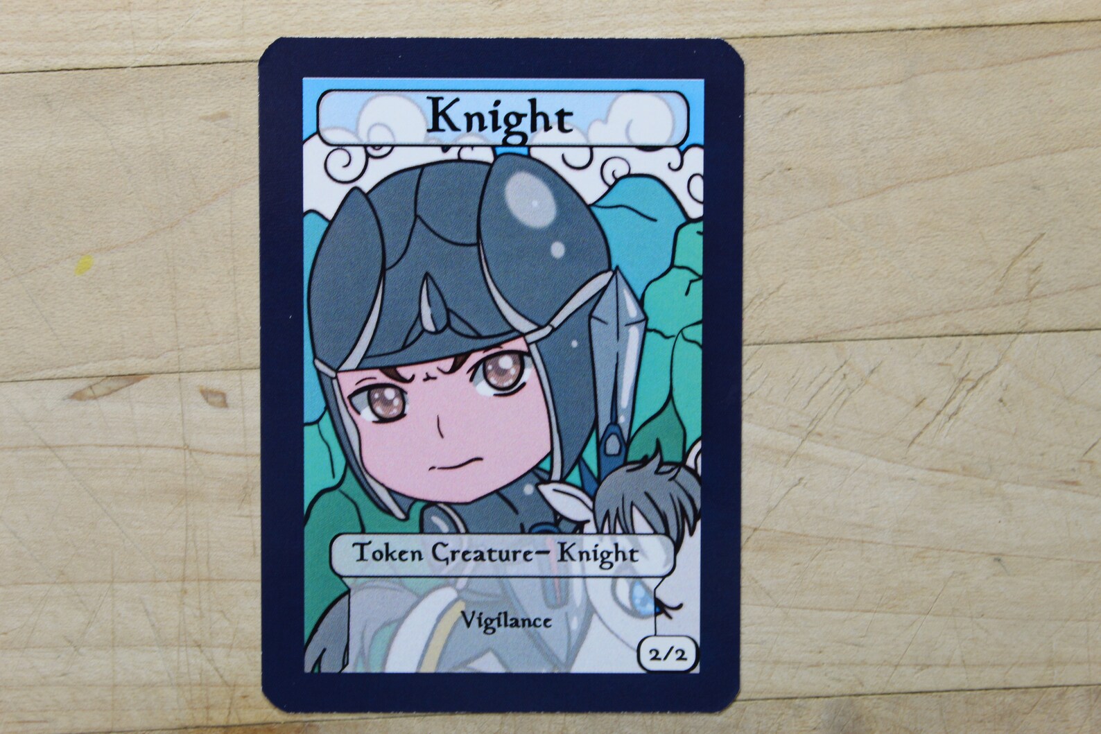 Knight Tokens Chibi-styled m-21 Mtg Inspired | Etsy