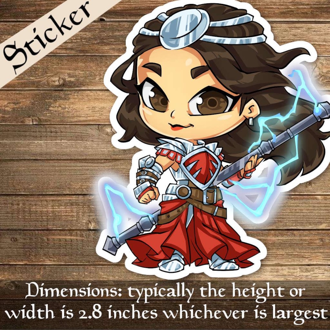 Syr Carah the Bold Deck Box Sticker- Perfect for Deck Boxes, Laptops ...