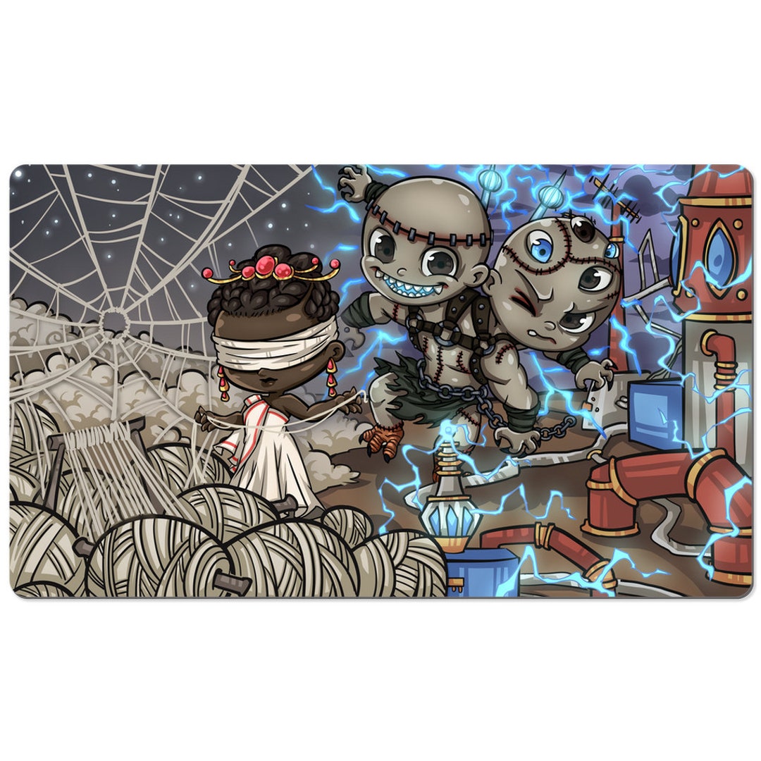 Tymna and Kraum Partners Playmat- Perfect Card to Table Barrier for ...