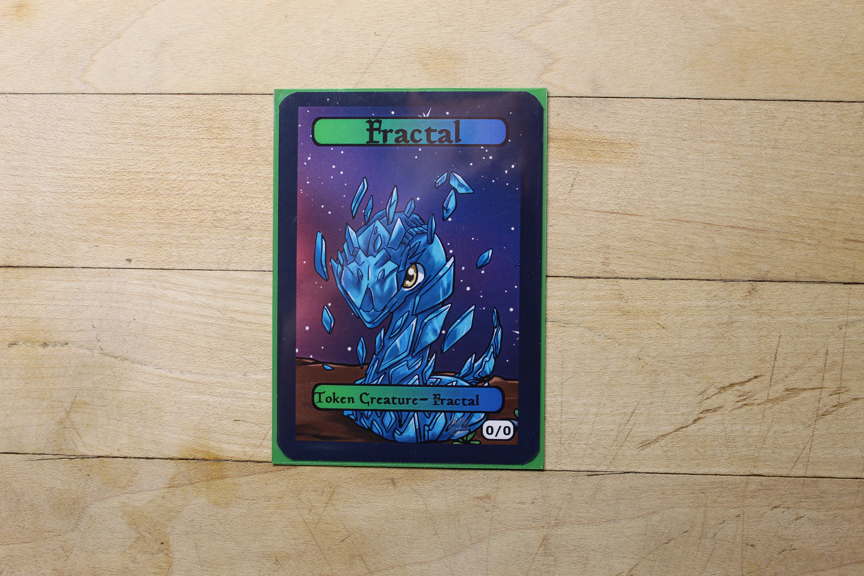 0/0 Fractal Chibi-styled Singles Tokens Mtg Inspired Perfect - Etsy