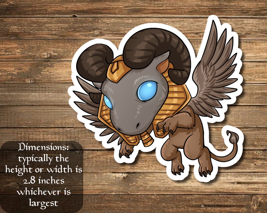 Unesh, Criosphinx Sovereign Sticker- Perfect for Deck Boxes, Laptops ...