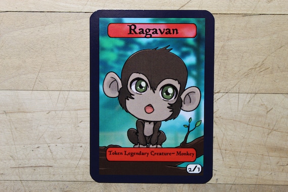 2/1 Red Ragavan Chibi-styled Singles Tokens Mtg Inspired | Etsy