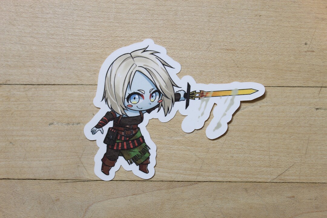 Chibi Inspired Nahiri Sticker for Deck Boxes, S, Laptops, Journals ...